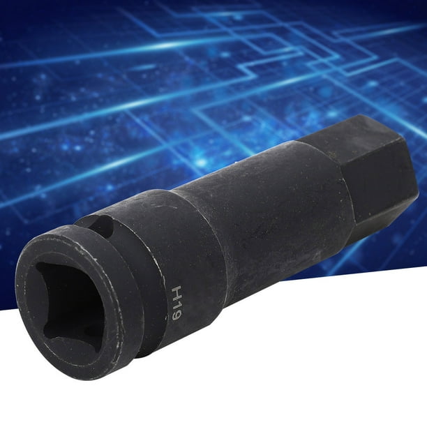 Dado de impacto, dado hexagonal de 1/2 pulgada Dado de impacto con punta hexagonal Dado de ...