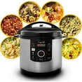 Megachef 12 Quart Steel Digital Pressure Cooker with 15 Presets and ...