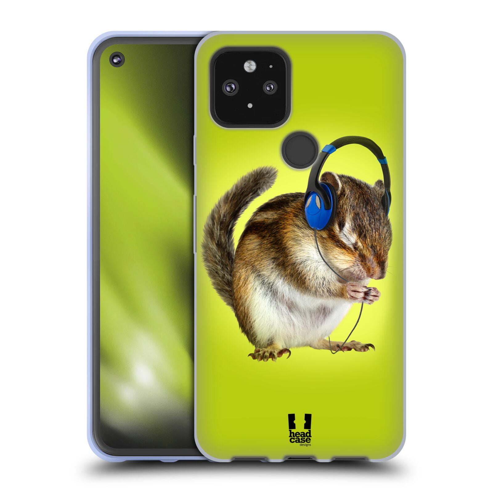 Head Case Designs Funny Animals Chipmunk Listening To Music Soft Gel ...