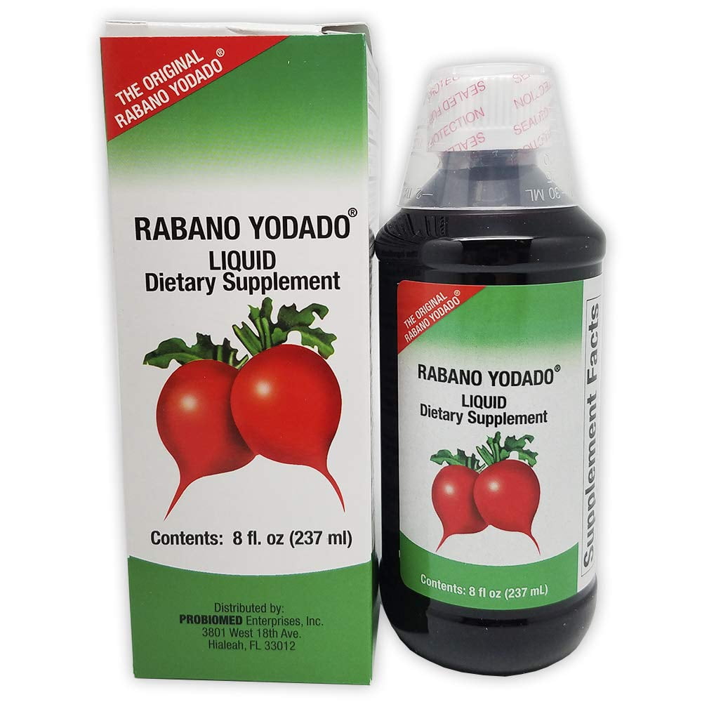 Suplemento dietético Rabano Yodado líquido 240 ml con yoduro de potasio ...