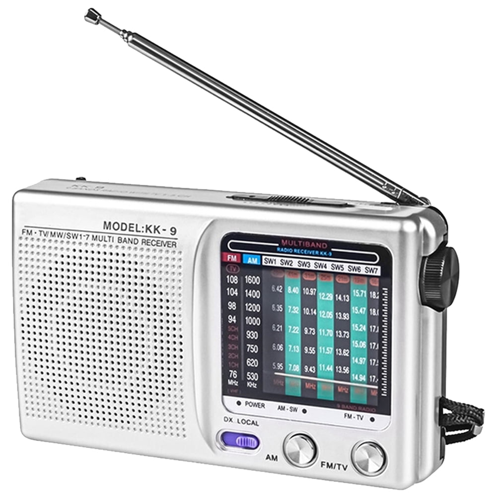 Radio Digital Radio Bolsillo Doble Banda SW/AM/FM Pantalla LCD (KK9 ...