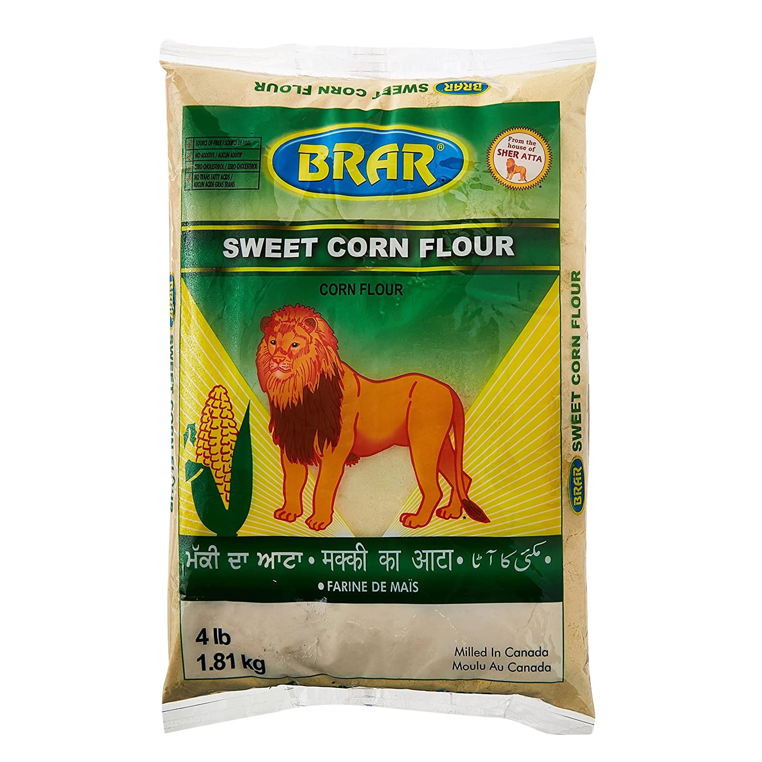 BRAR Sweet Corn Flour - 4lb (1.81kg) - Walmart.com