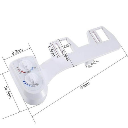 Double Nozzles Fresh Cold Water Non-Electric Mechanical Bidet Toilet ...