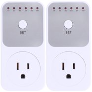GE 7-Day Programmable Digital Timer, 1 Outlet Grounded, Plug-In Indoor ...