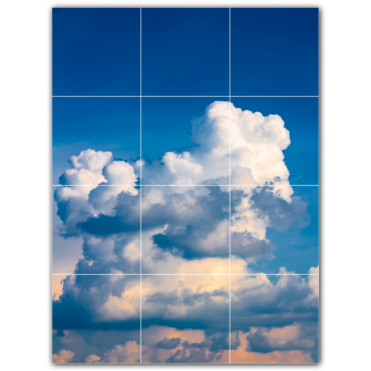 Picture-Tiles.com: Clouds Ceramic Tile Wall Mural WAL500390-34S. 12.75 ...