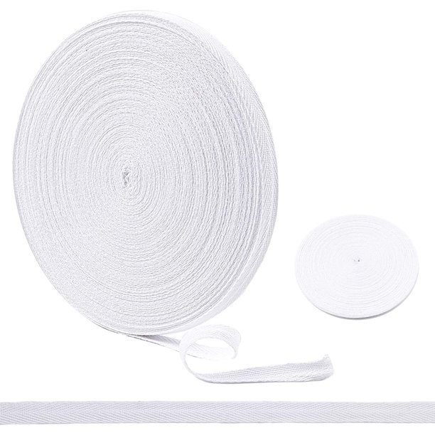 55Yard 1/2 Inch Cotton Twill Fabric Ribbon Herringbone Webbing Bias ...