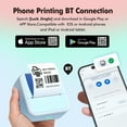 Bluetooth Portable Thermal Printer Inkless Mini Printer Sticker Maker ...