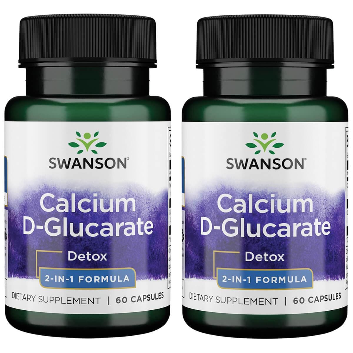 Swanson Calcium D-Glucarate - 2-in-1 Formula 60 Caps 2 Pack - Walmart.com