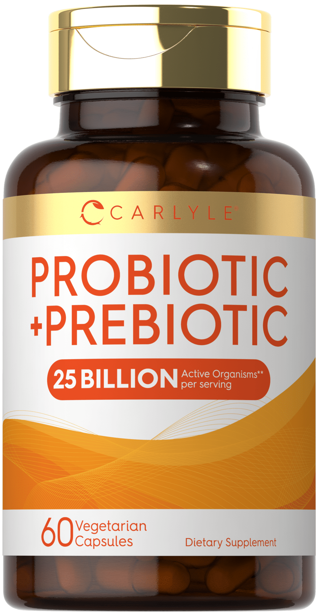 Prebiotic & Probiotic | 25 Billion CFU | 60 Vegetarian Capsules | by ...