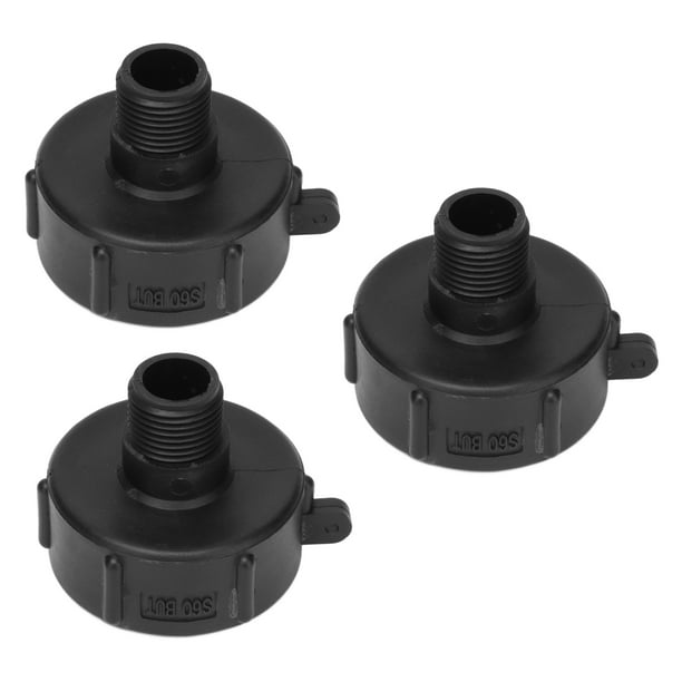 Plastic Drain Adapter, Valve Fitting IBC Connector 3Pcs Air Tightness ...