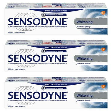 2X - Sensodyne Extra Whitening Toothpaste For Sensitive Teeth, Cavity ...