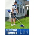 Wild Badger Power String Trimmer/Edger/Brush Cutter 52cc 18" Gas Weed ...