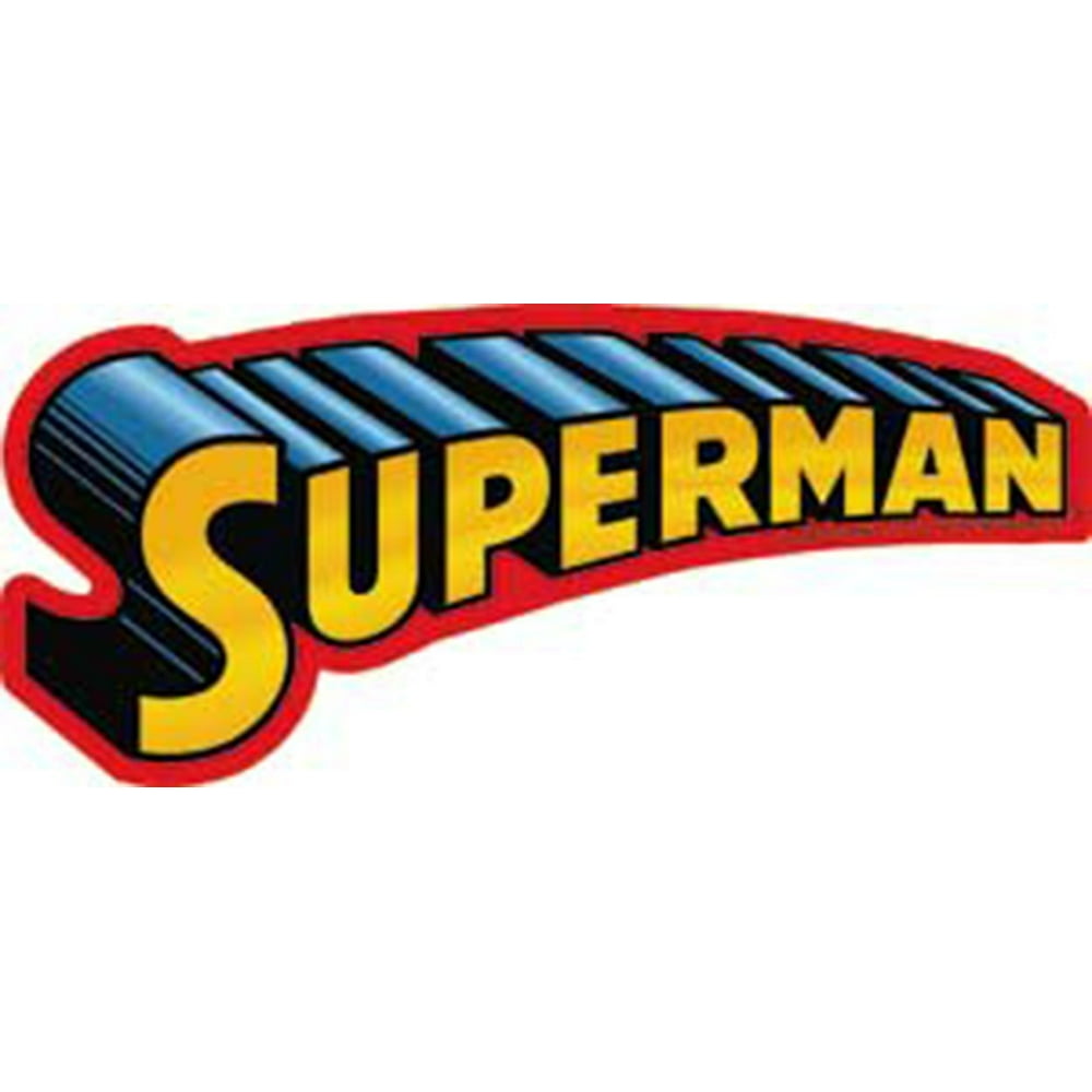 Officially Licensed, DC Comics Superman Text Logo Sticker - Walmart.com ...