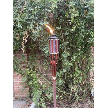 TIKI Brand 9 inch Accessory Metal Torch Stand Cast Iron Black - Walmart.com