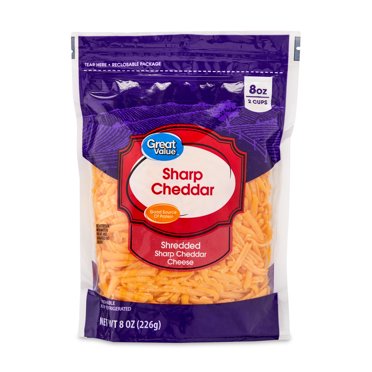 Great Value Sharp Cheddar Cheese Sticks, 9 oz, 12 Count - Walmart.com