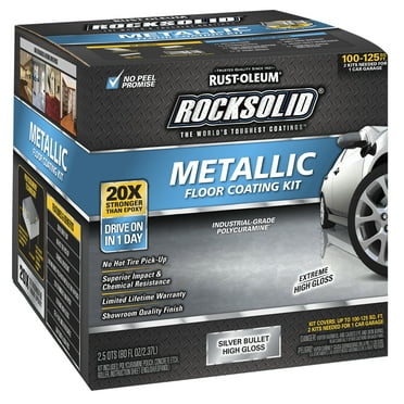 RockSolid Dark Gray High Gloss Polycuramine Garage Floor Coating Kit ...
