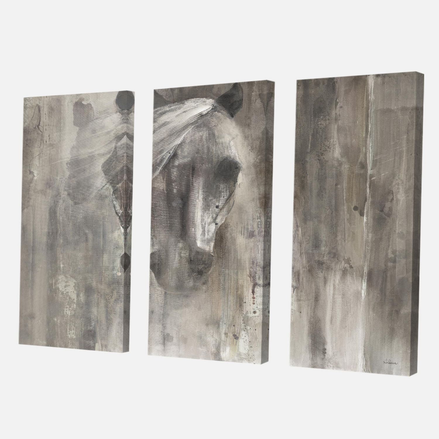 Click here for Designart Farmhouse Horse Canvas Wall Art 60 In X... prices