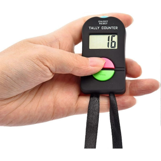 Electronic Counting Counter/Handheld Digital Clicker with Lanyard, 4 ...