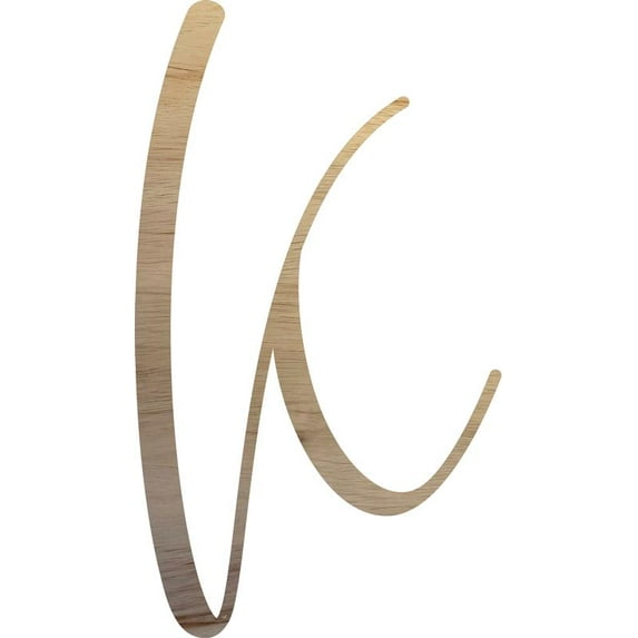 Unfinshed Wooden Craft Letter K, Blank Wood 14'' Tall Alphabet A-Z ...