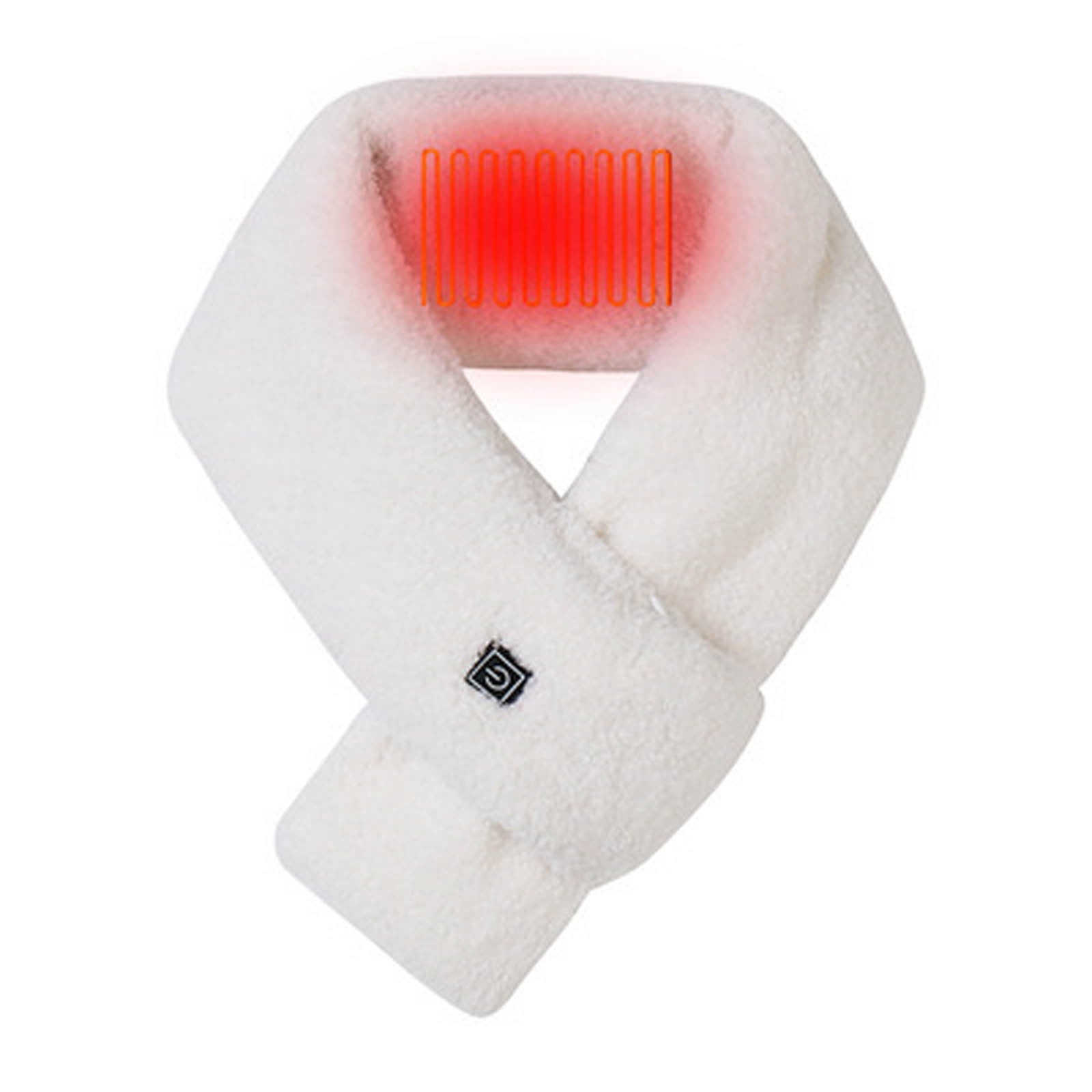 本店 Winter Solid Color Smart Heating Massage Scarf For Lovers Usb ...