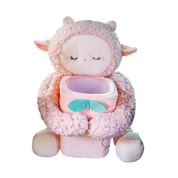 Cartoon Animal Tissue Box Cover, Portable Plush Paper Storage , Plush ...