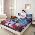 Aikeke Galaxy Gradient Dragon King Sheets 4pcs, Japanese Samurai Sakura ...