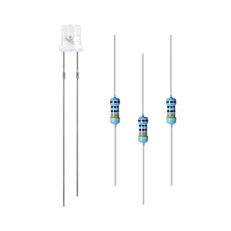 200Set 3mm LED Diodes Kit, Emerald Green Light, Flat Top Clean Lens ...