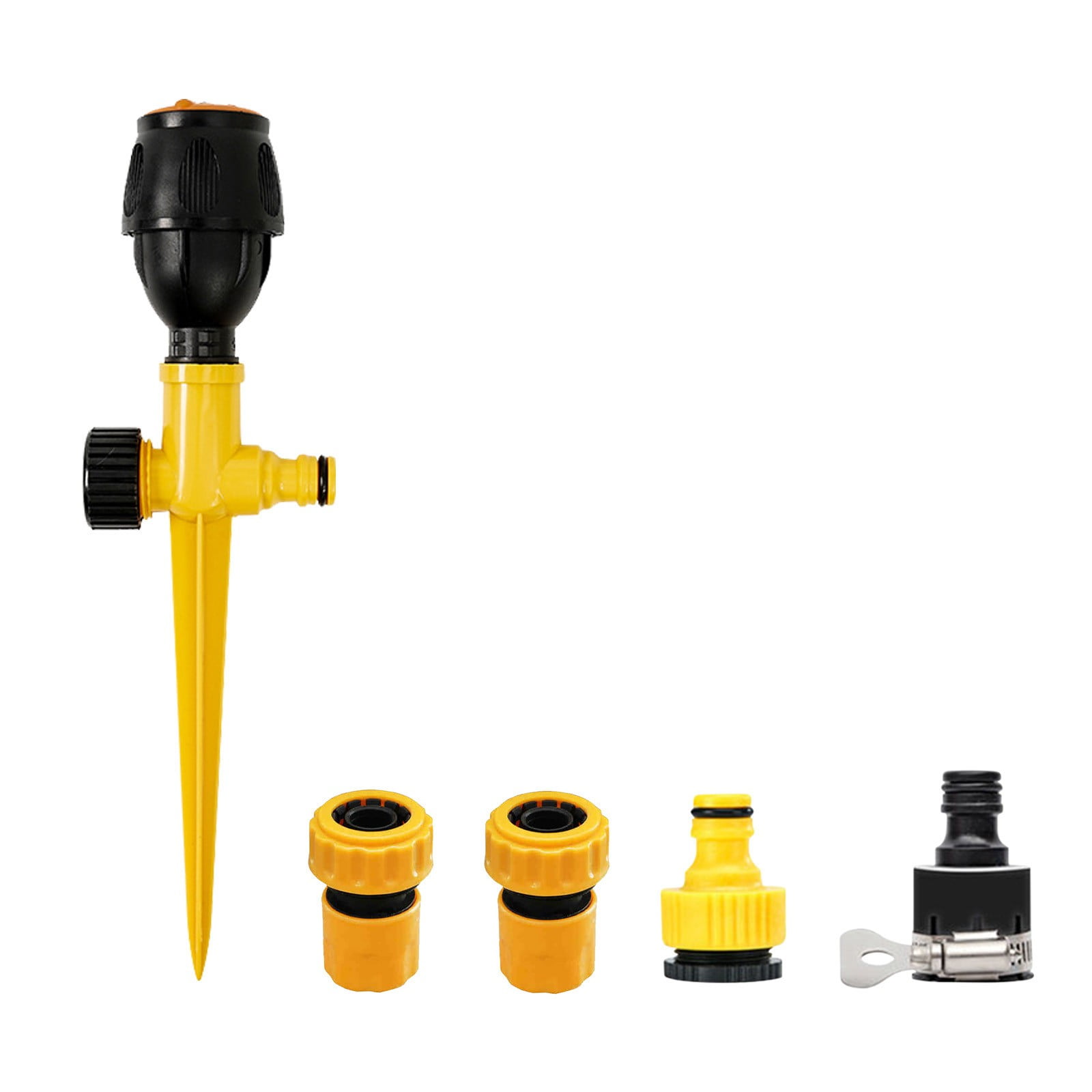 YiFudd Above Ground Sprinkler System, 360掳 Rotation Auto Irrigation ...