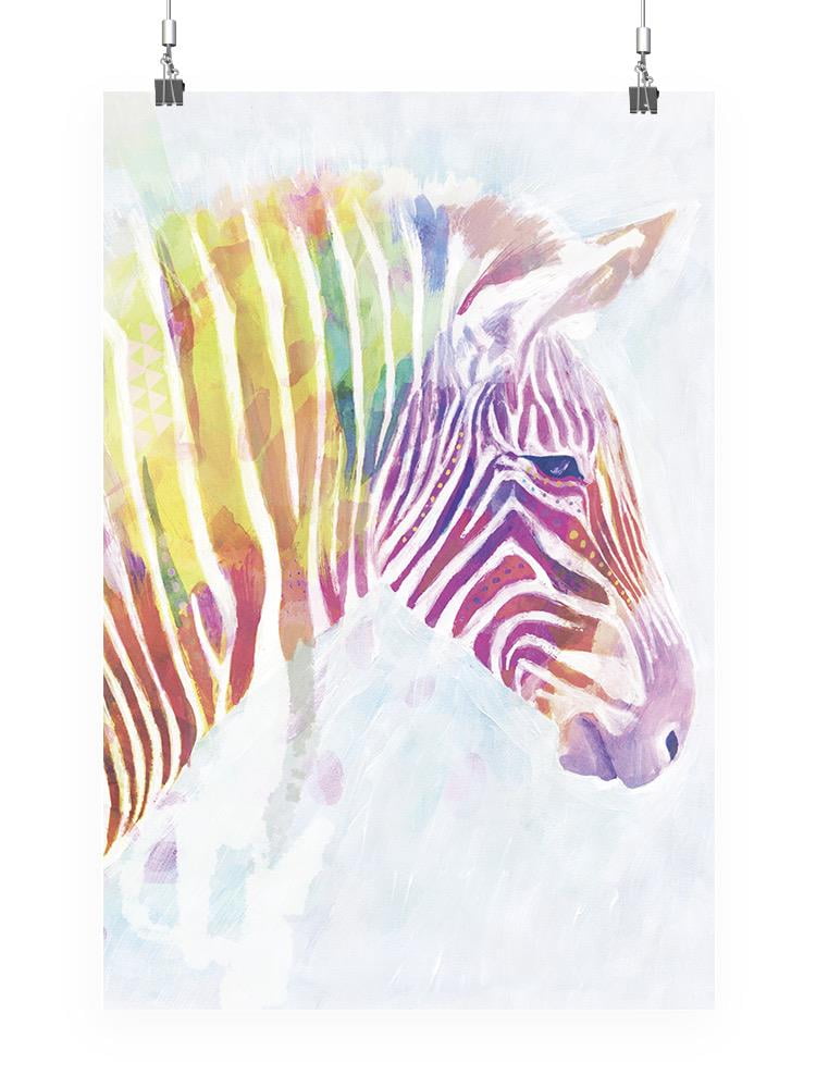 Watercolor Zebra Ii Poster - Victoria Borges Designs, - Walmart.com