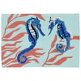 Trans-Ocean Rug Frontporch Seahorse Aqua Indoor/Outdoor Area Rug ...
