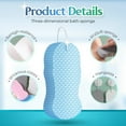 Magic Exfoliating Bath Sponge, 2026 Upgrade 3D Super Soft Reusable Bath ...