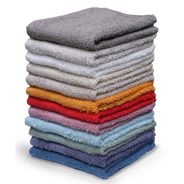 Living Fashions Washcloths Pack of 12, Size 13" x 13" - Walmart.com