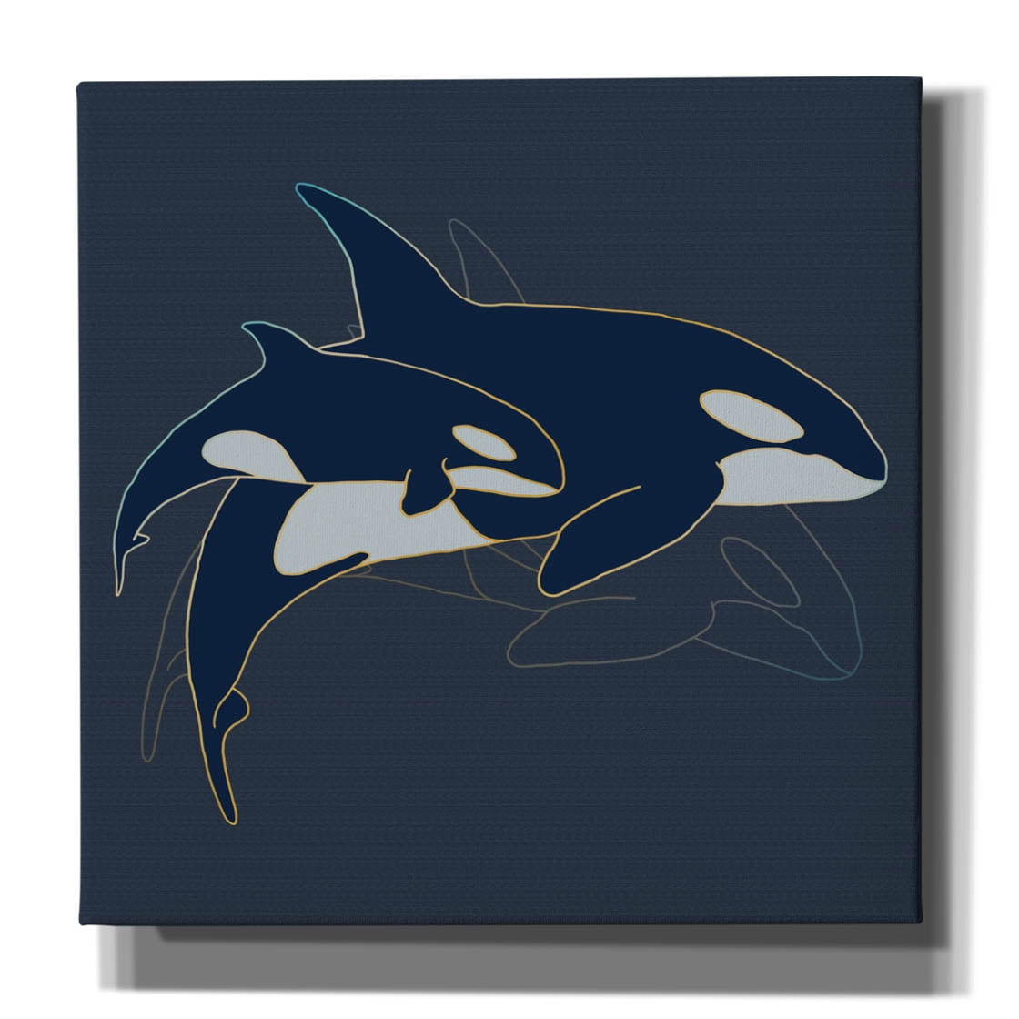 Epic Graffiti 'Sealife Blue And Gold Killer Whales' by Sabrina Balbuena ...