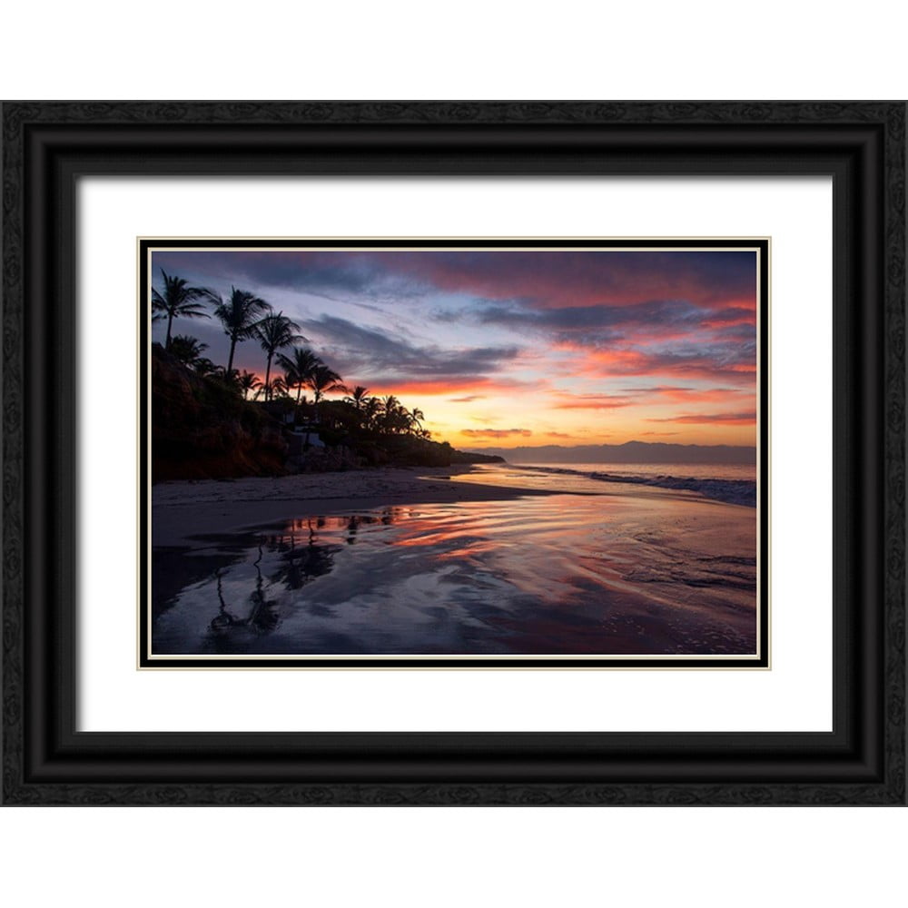 Peebles, Douglas 14x11 Black Ornate Wood Framed with Double Matting ...