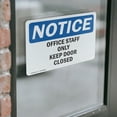 (2 Pack) Office Staff Only Keep Door Closed OSHA Notice Sign 5 Inch X 3 ...