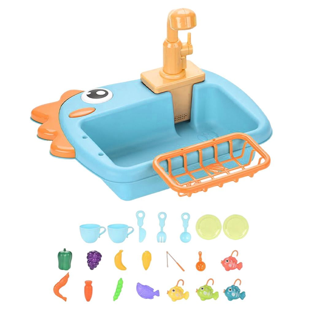 Play Sink with Running for kids Ages 3+ Toddler , Blue - Walmart.com