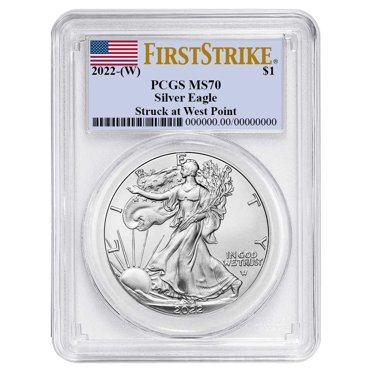 2020-W Burnished $1 American Silver Eagle PCGS SP70 FS Flag Label - Walmart.com