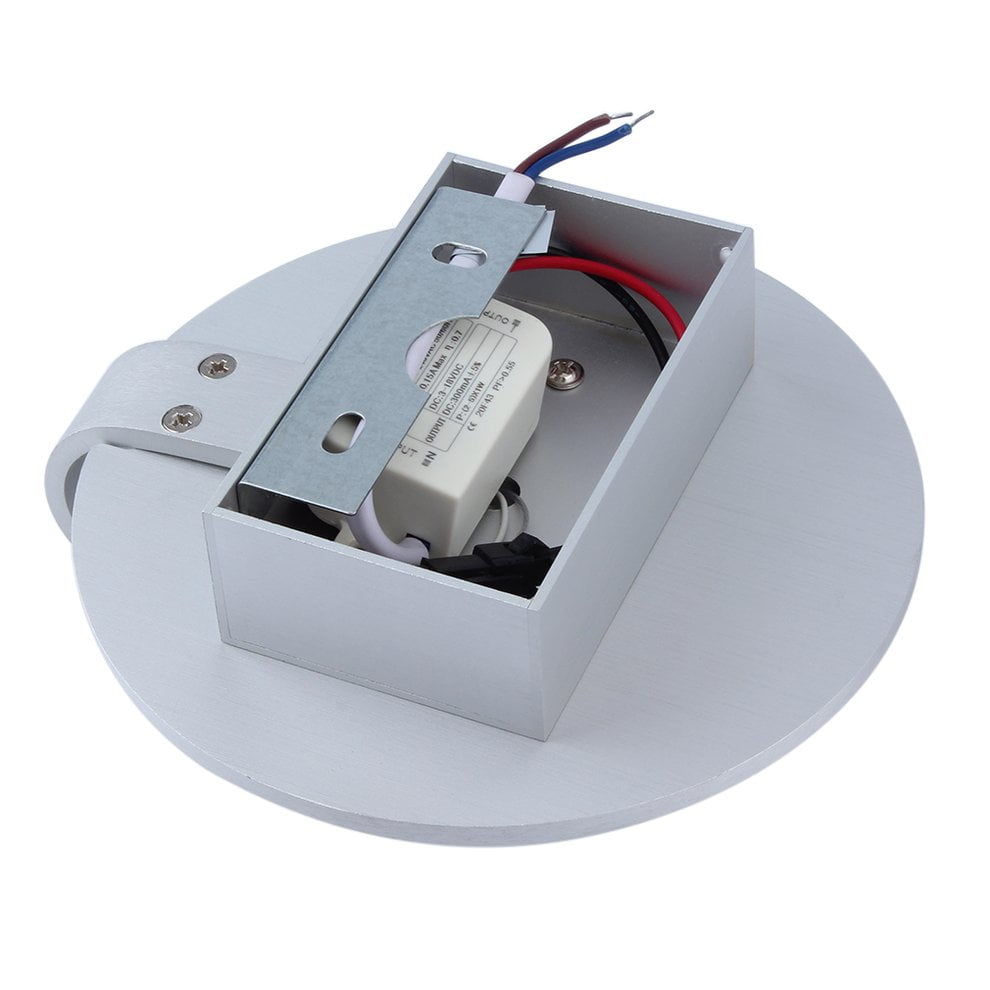 Round Panel LED 5W Spotlight Recessed Wall Light Warm Cool White Lamp ...