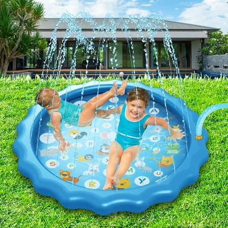 Inflatable Water Spray Play Mat for Kids Summer Outdoor Water Splash ...
