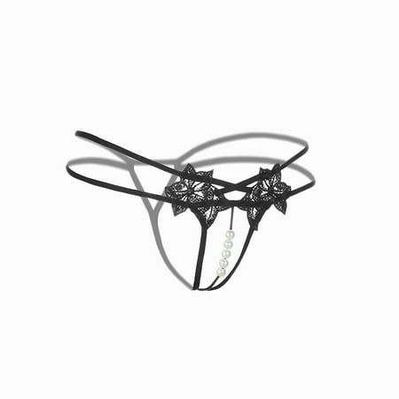 Sexy Pendant Lady Pearl G String V-string Women Panties Low Waist ...