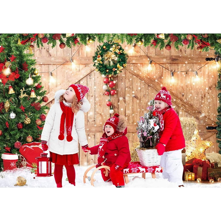 Rustic Christmas Photography Backdrops