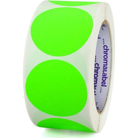 Label 1 Inch Round Permanent Color-Code Dot Stickers, 500 Per Roll ...