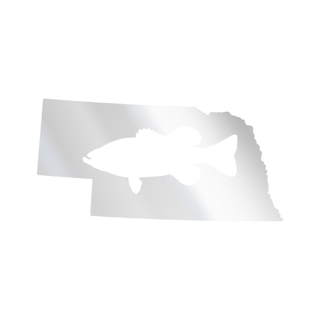 Nebraska Bass Sticker Decal Die Cut - Self Adhesive Vinyl ...