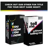 Spin Master Games Tell Me Without Telling Me Party Card Game for Adults ...