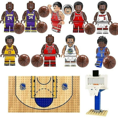 Nba Basketball Building Blocks Set Basketball Star Mini Minifigure ...