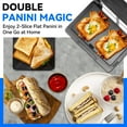 Mailand 2-Slices Mini Panini Press, Toaster Presser Flat, Non-stick ...