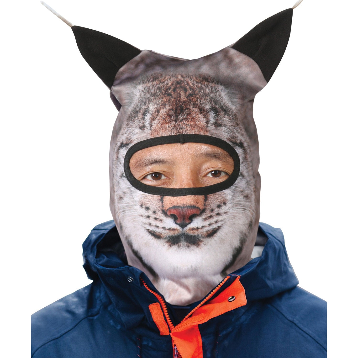 Beardowear Unisex Realistic Print Lynx Cat Head Balaclava Face Mask Ski ...
