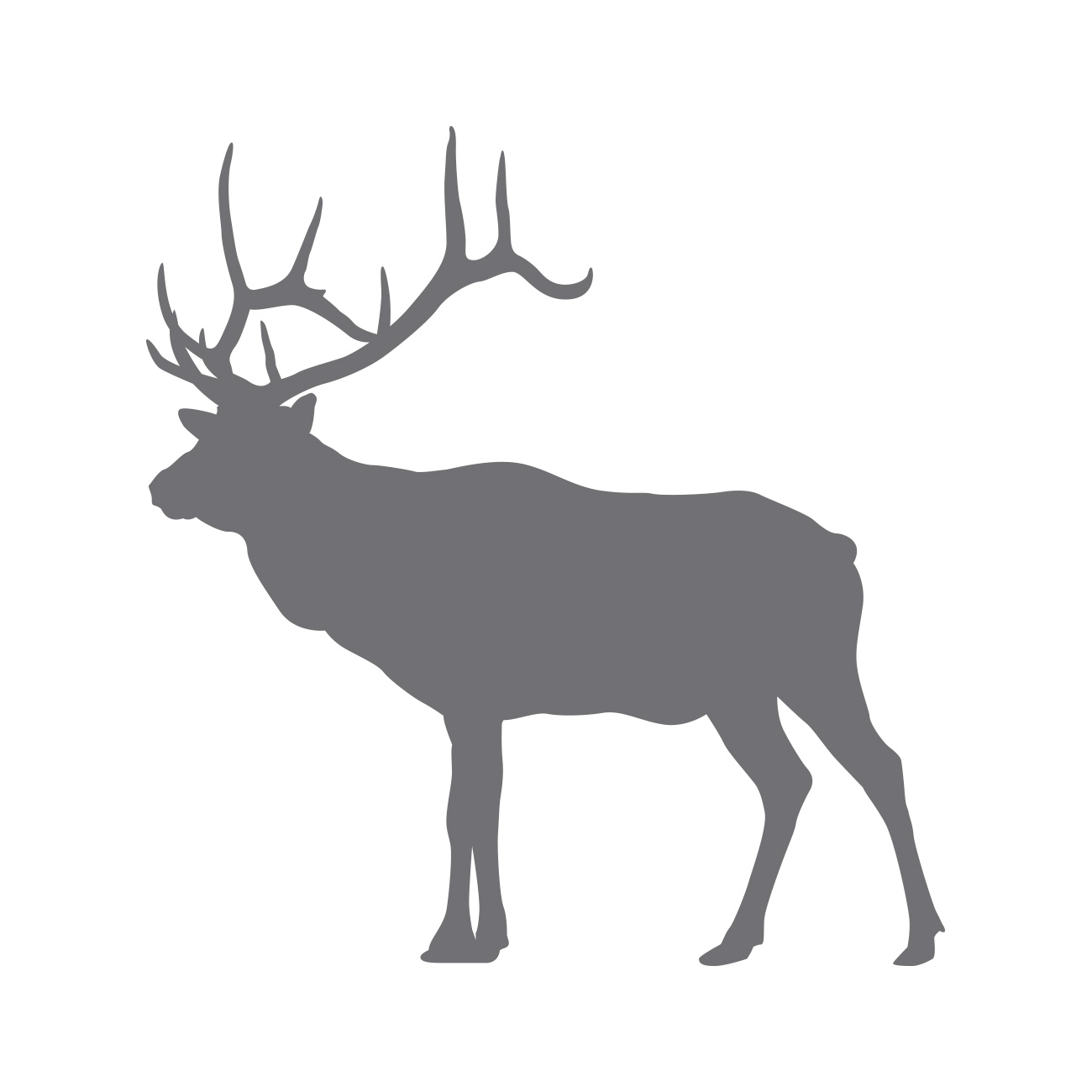 Elk Sticker Decal Die Cut - Self Adhesive Vinyl - Weatherproof - Made ...