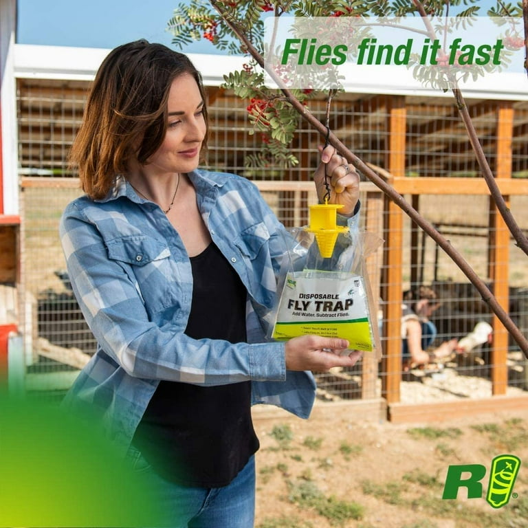 Fly Traps RESCUE! Outdoor - Disposable Hanging, 12 Pack, Easy Fly ...