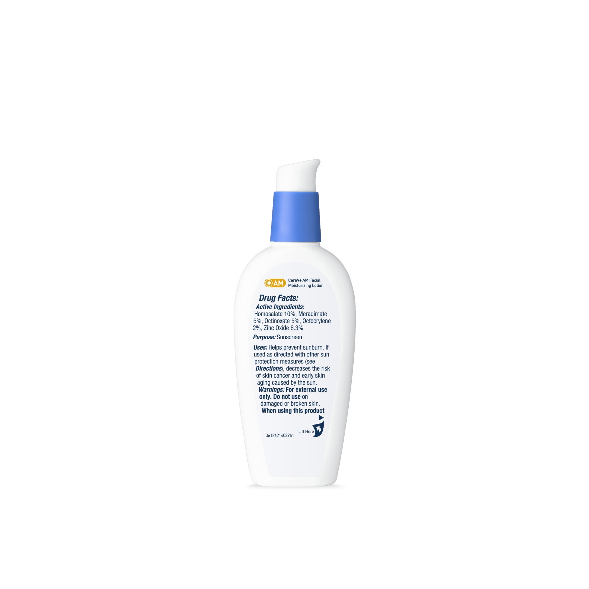 CeraVe AM Facial Moisturizer with SPF 30 Hydrating Day Lotion Oil Free 2 fl oz Walmart